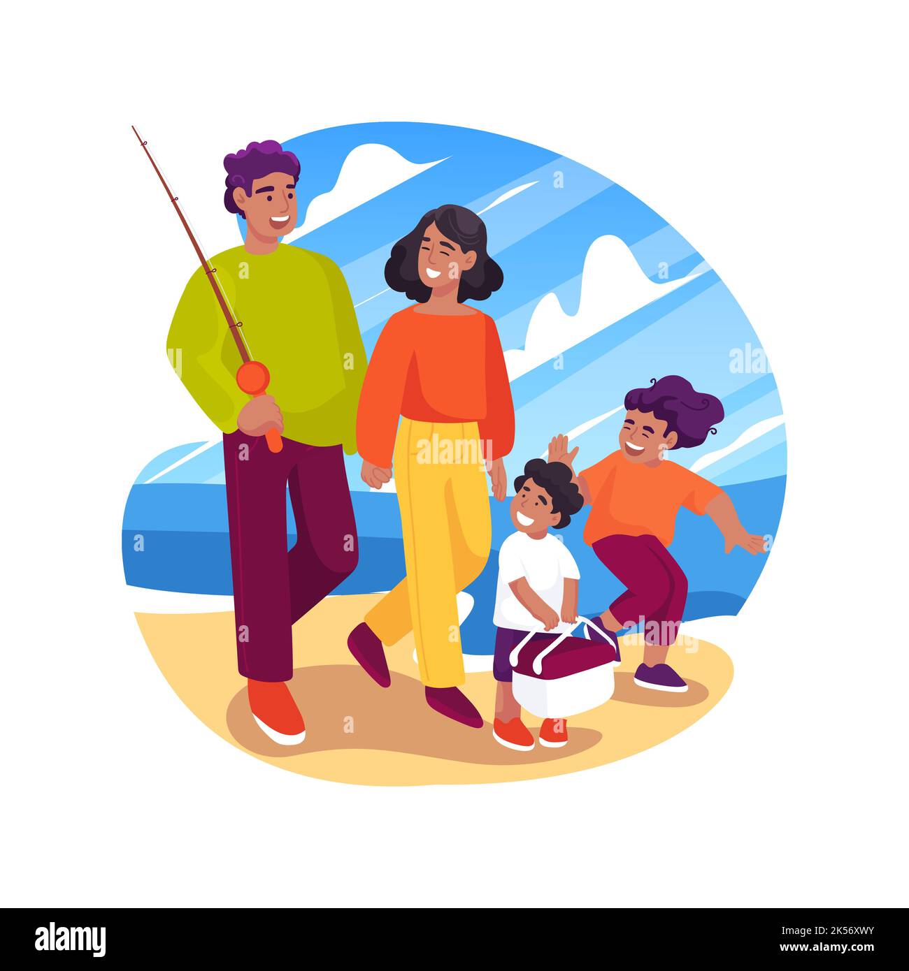 Go fishing isolated cartoon vector illustration Stock Vector Image ... Go fishing isolated cartoon vector illustration Stock Vector Image ...