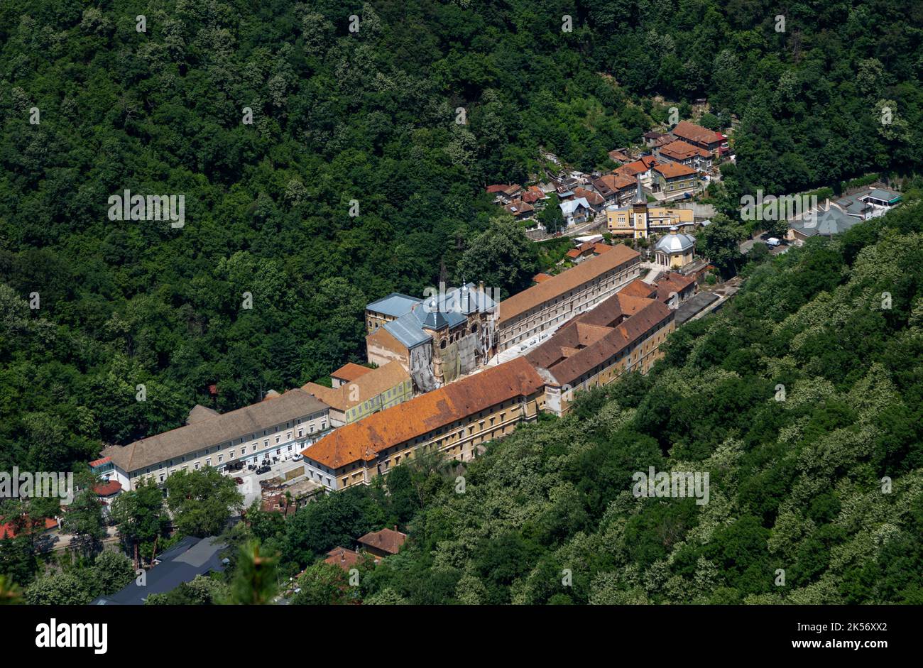 Baile Herculane ( Herculane Bath ), Romania - June 13, 2022: Aerial ...