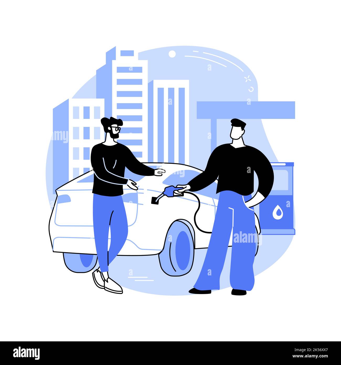 Full tank isolated cartoon vector illustrations Stock Vector Image ...