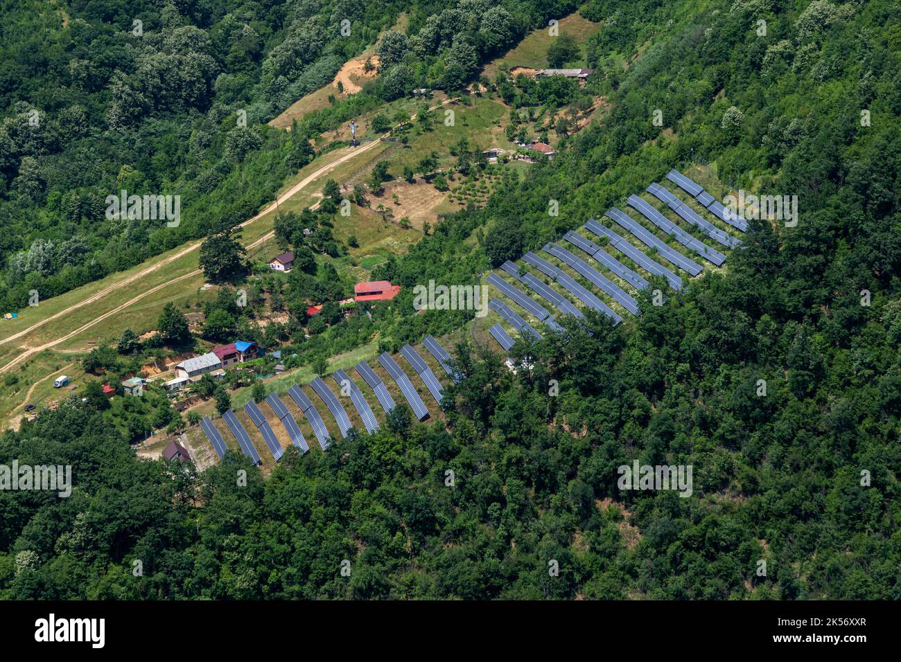 Baile Herculane ( Herculane Bath ), Romania - June 13, 2022: Aerial ...