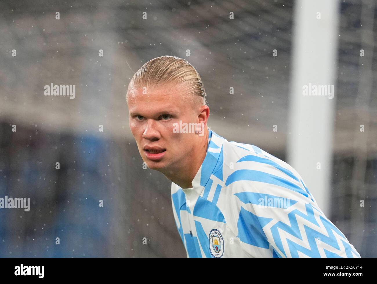 October 5, 2022: Erling Haaland (Manchester City) looks on during ...