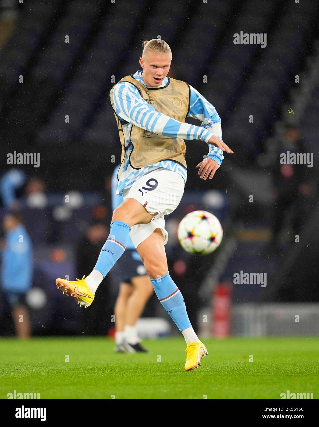 October 5, 2022: Erling Haaland (Manchester City) looks on during ...