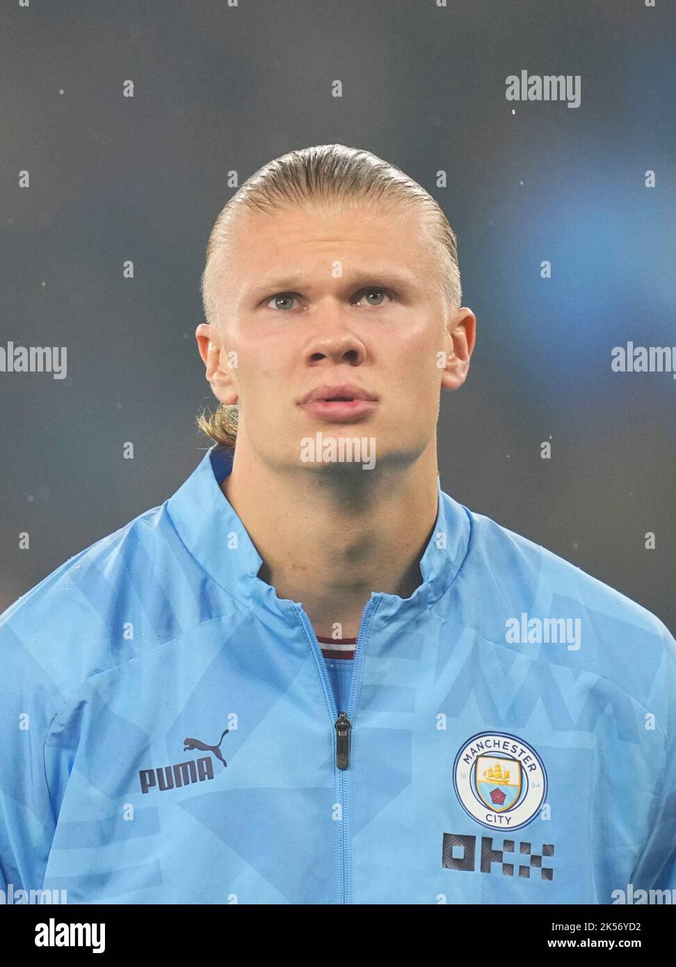 October 5, 2022: Erling Haaland (Manchester City) looks on during ...