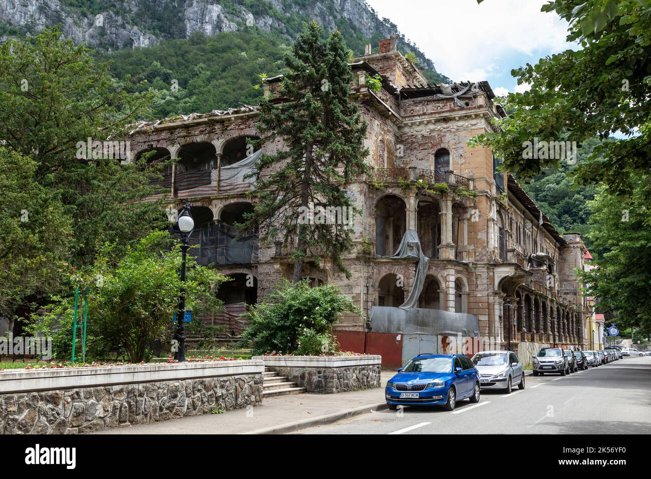 View of Hotel Stafania located in the old area of the city Baile ...