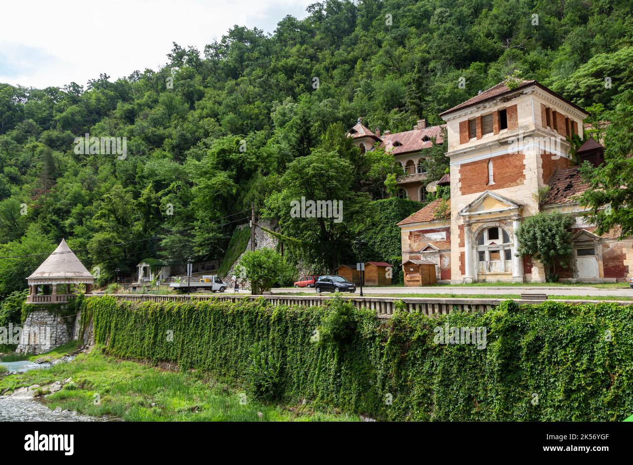 Baile Herculane ( Herculane Bath ), Romania - June 13, 2022: View of ...