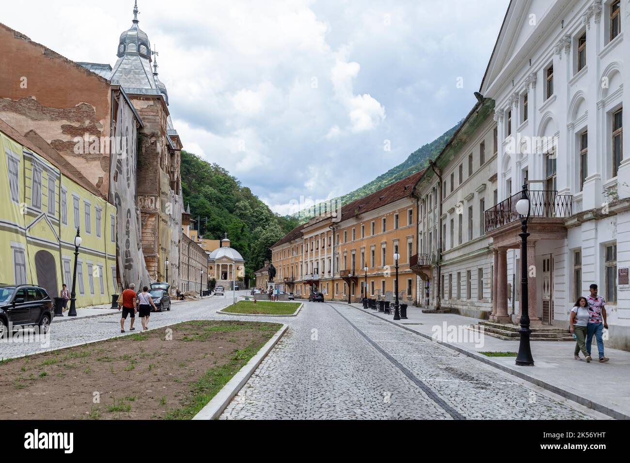 Baile Herculane ( Herculane Bath ), Romania - June 13, 2022: View of ...