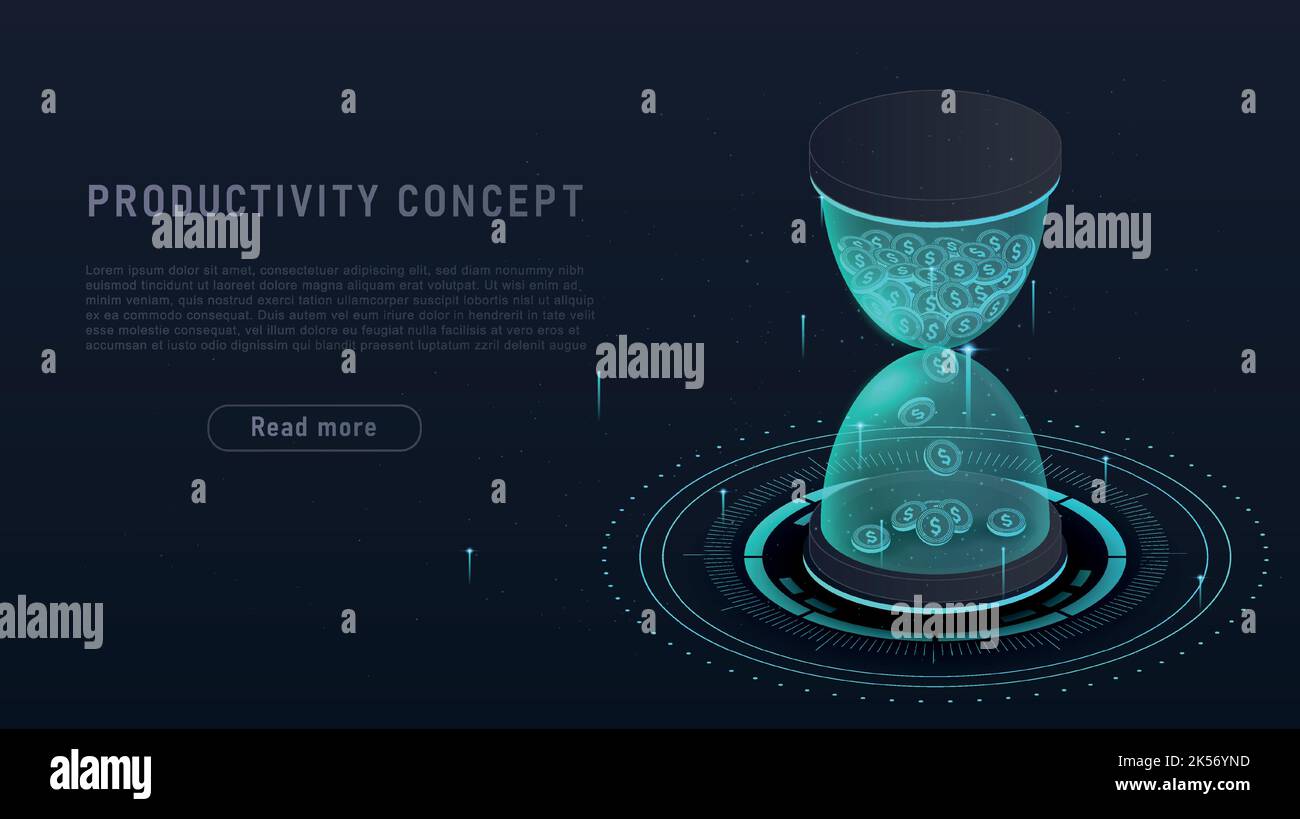 Productivity futuristic concept Stock Vector Image & Art - Alamy