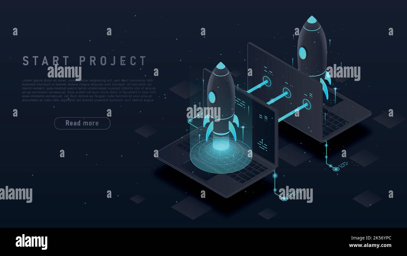 Start project concept Stock Vector Image & Art - Alamy