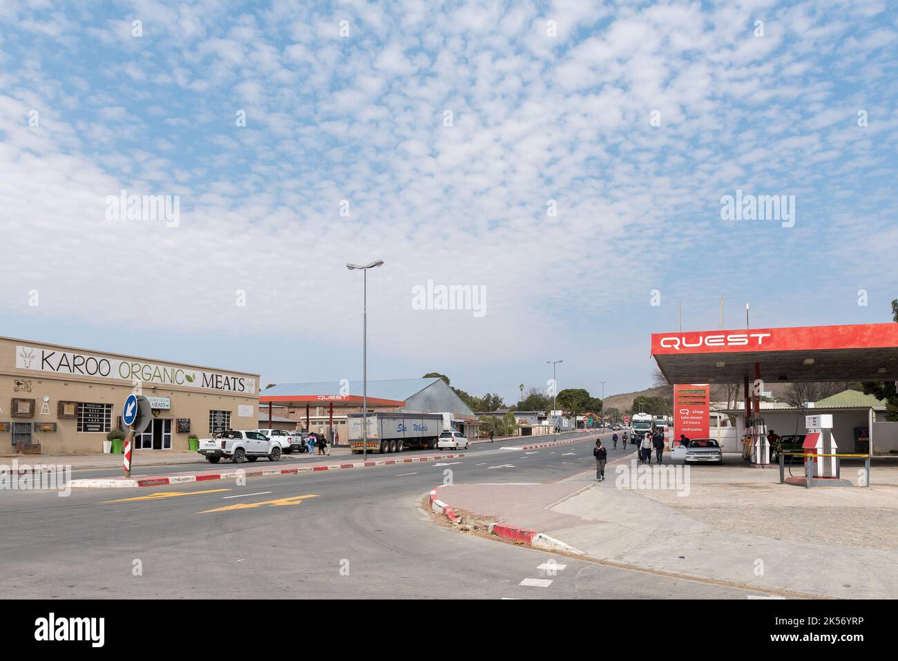 VICTORIA WEST, SOUTH AFRICA - SEP 2, 2022: A street scene, with ...