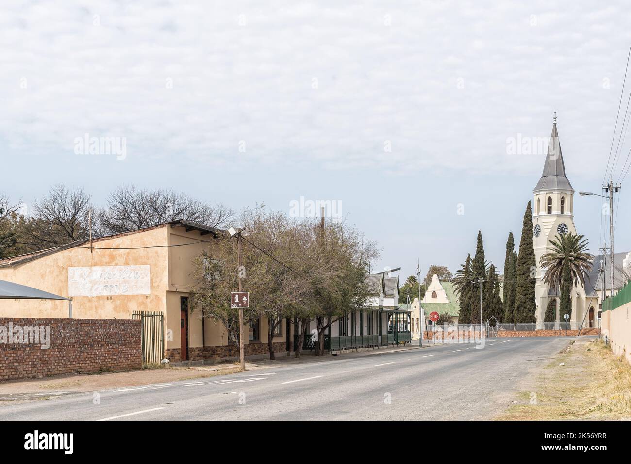 VICTORIA WEST, SOUTH AFRICA - SEP 2, 2022: A street scene, with ...