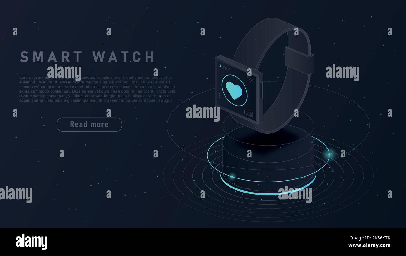 Smartwatch hologram Stock Vector Images - Alamy