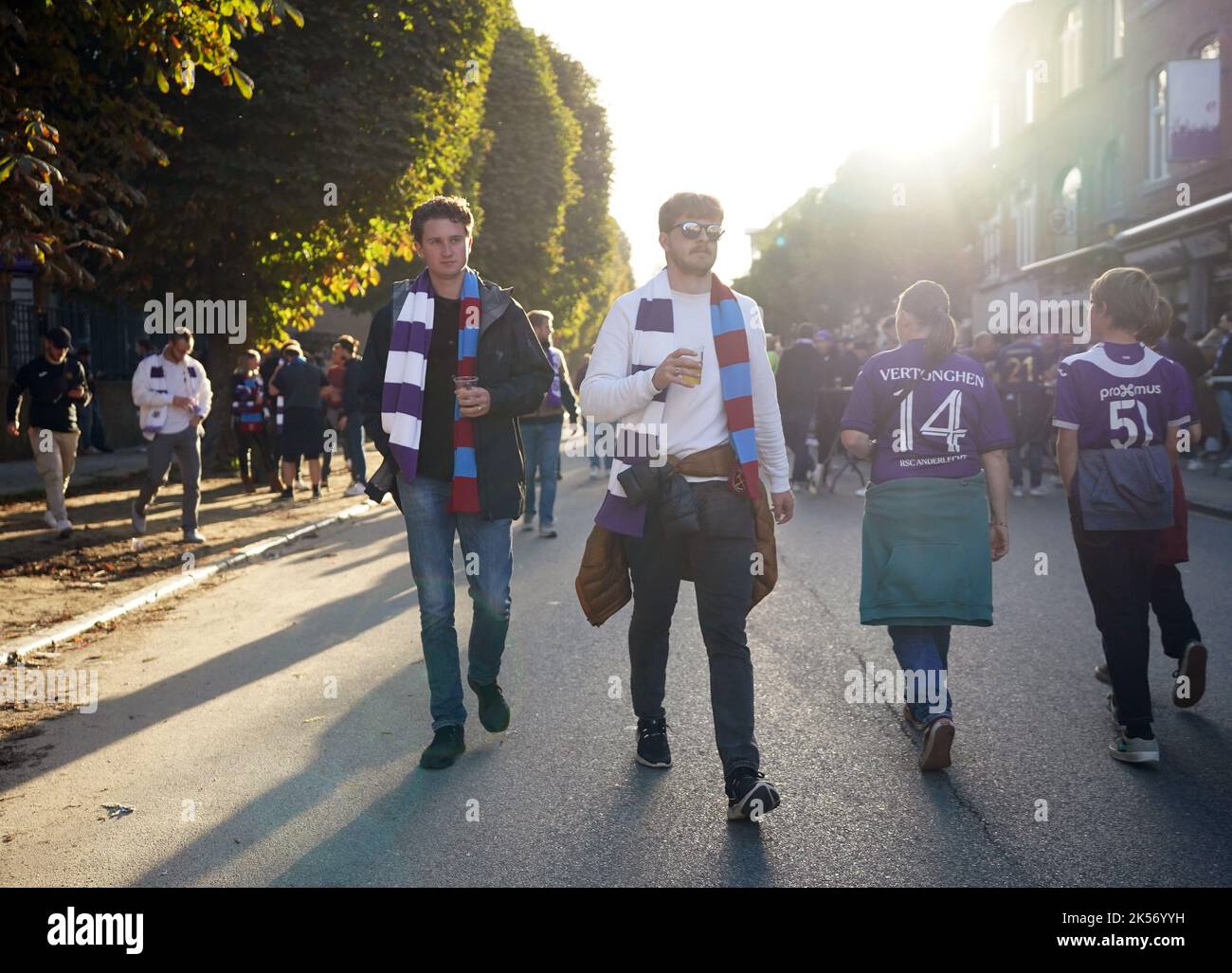 Fans arriving ahead of the UEFA Europa Conference League match at Lotto ...