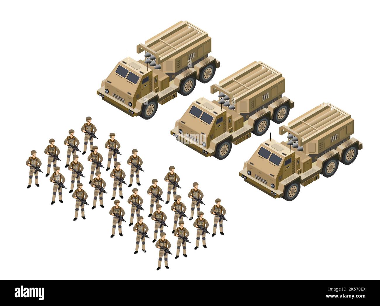 Multiple rocket launch system Stock Vector Images - Alamy