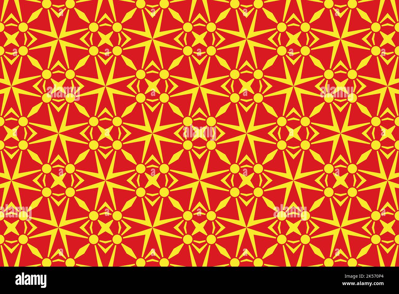 Geometric pattern in the colors of the national flag of North Macedonia ...