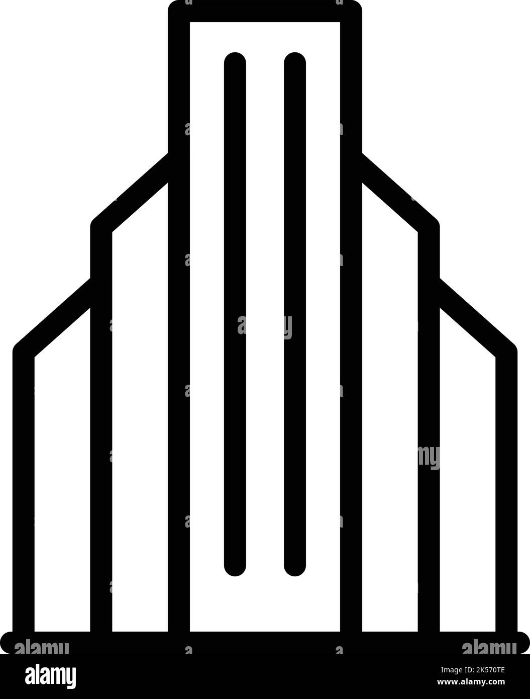 Enterprise business center icon outline vector. Modern city. Store ...