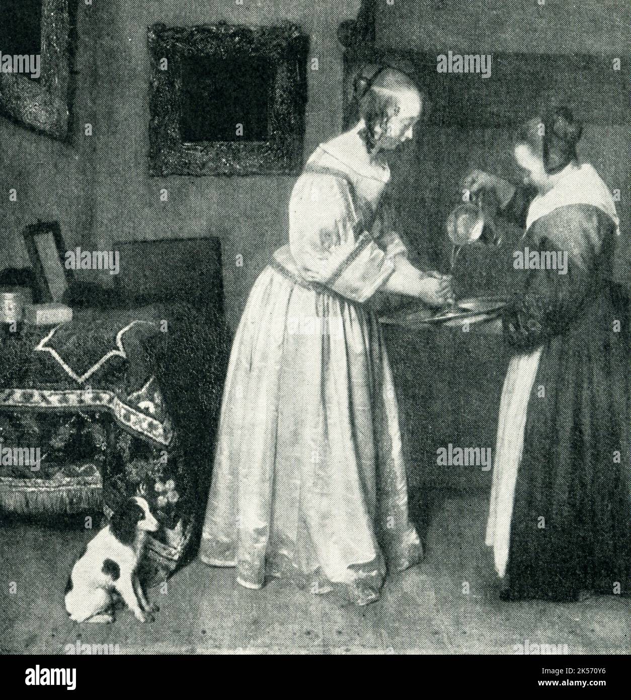 Lady Washing Hands by Terburg Gerard Terborch a Dutch painter who lived ...