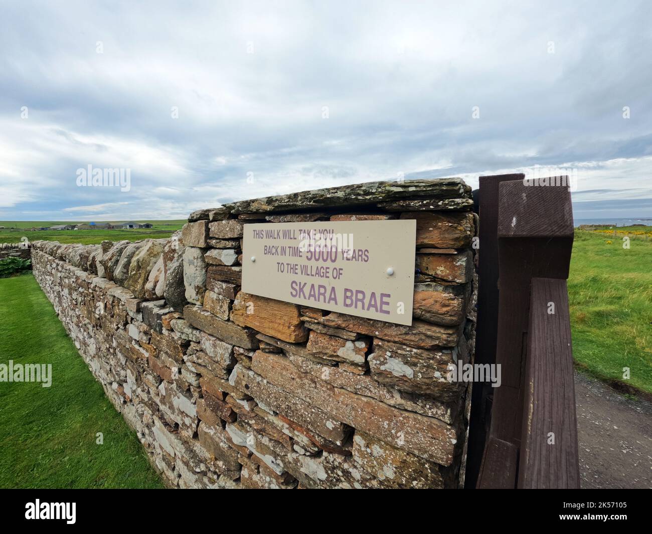 Skara Brae archeological area, Scotland, UK Stock Photo - Alamy