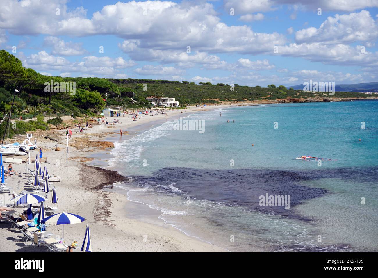 Alghero, Sardinia, Italy, Le Bombarde beach Stock Photo - Alamy