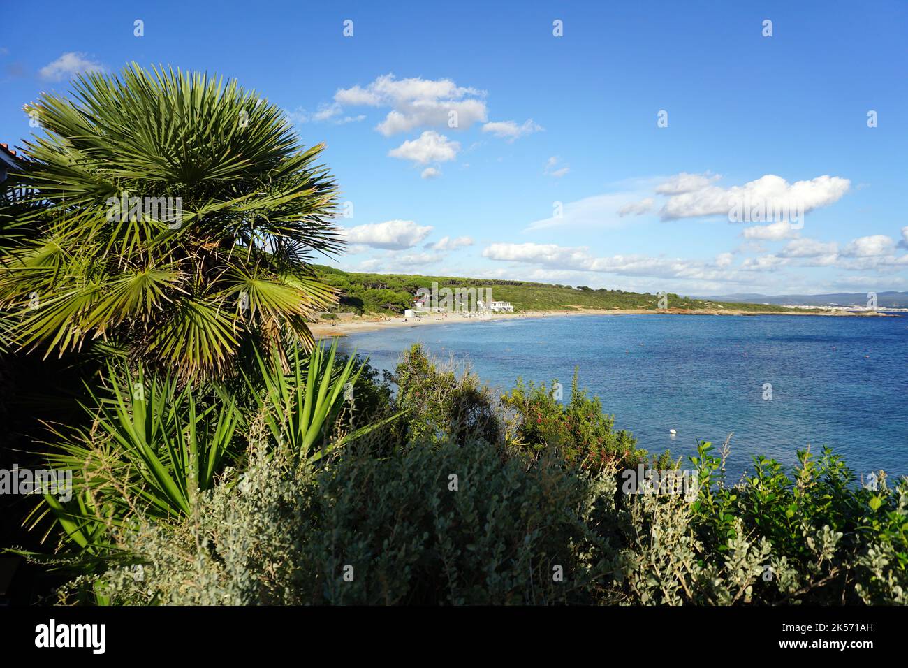 Alghero, Sardinia, Italy, Le Bombarde beach Stock Photo - Alamy