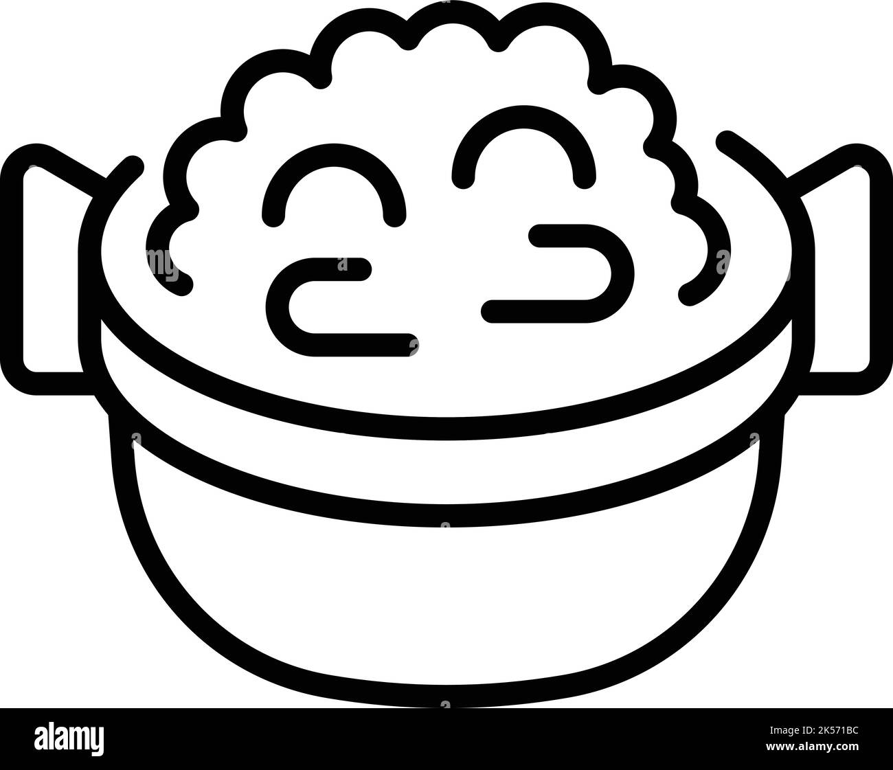 Spanish paella icon outline vector. Seafood spain. Cooking cuisine ...