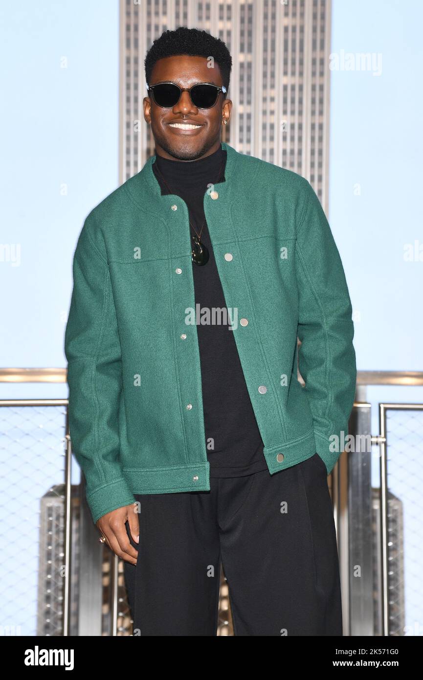 New York, NY, October 6, 2022. Cast member of “One Of Us Is Lying” Chibuikem Uche visits The ...