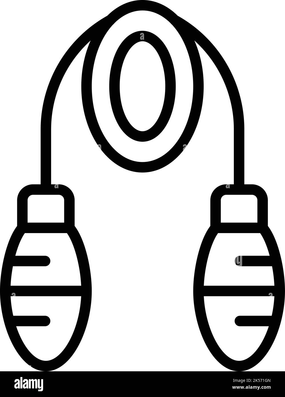 Jump rope icon outline vector. Fitness sport. Workout play Stock Vector ...