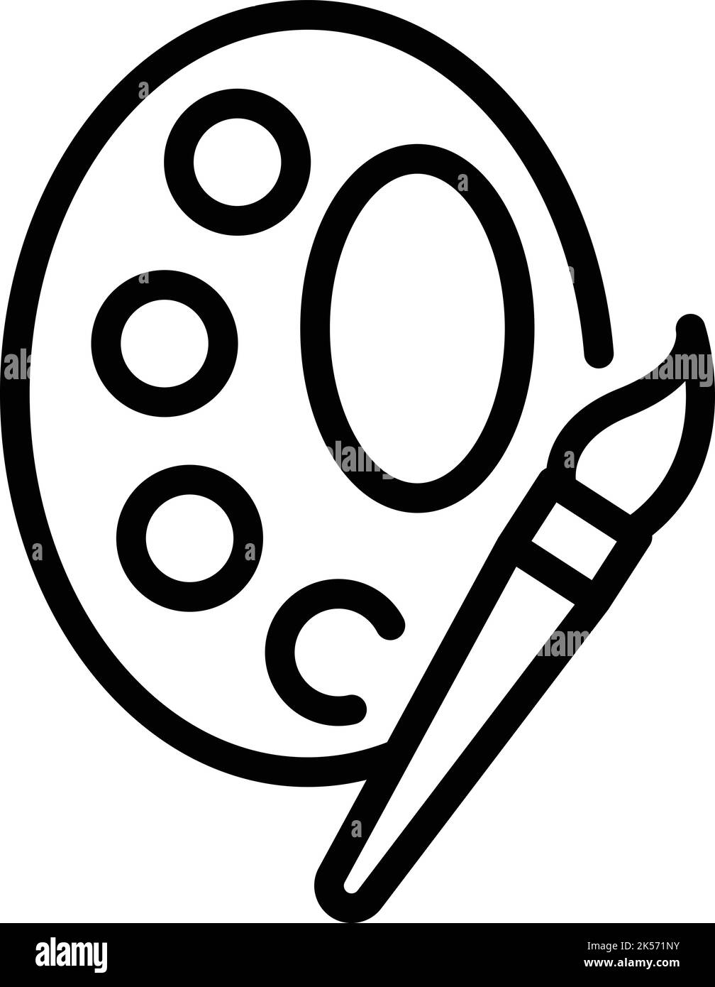 Paint equipment icon outline vector. Art class. Ceramic workshop Stock ...