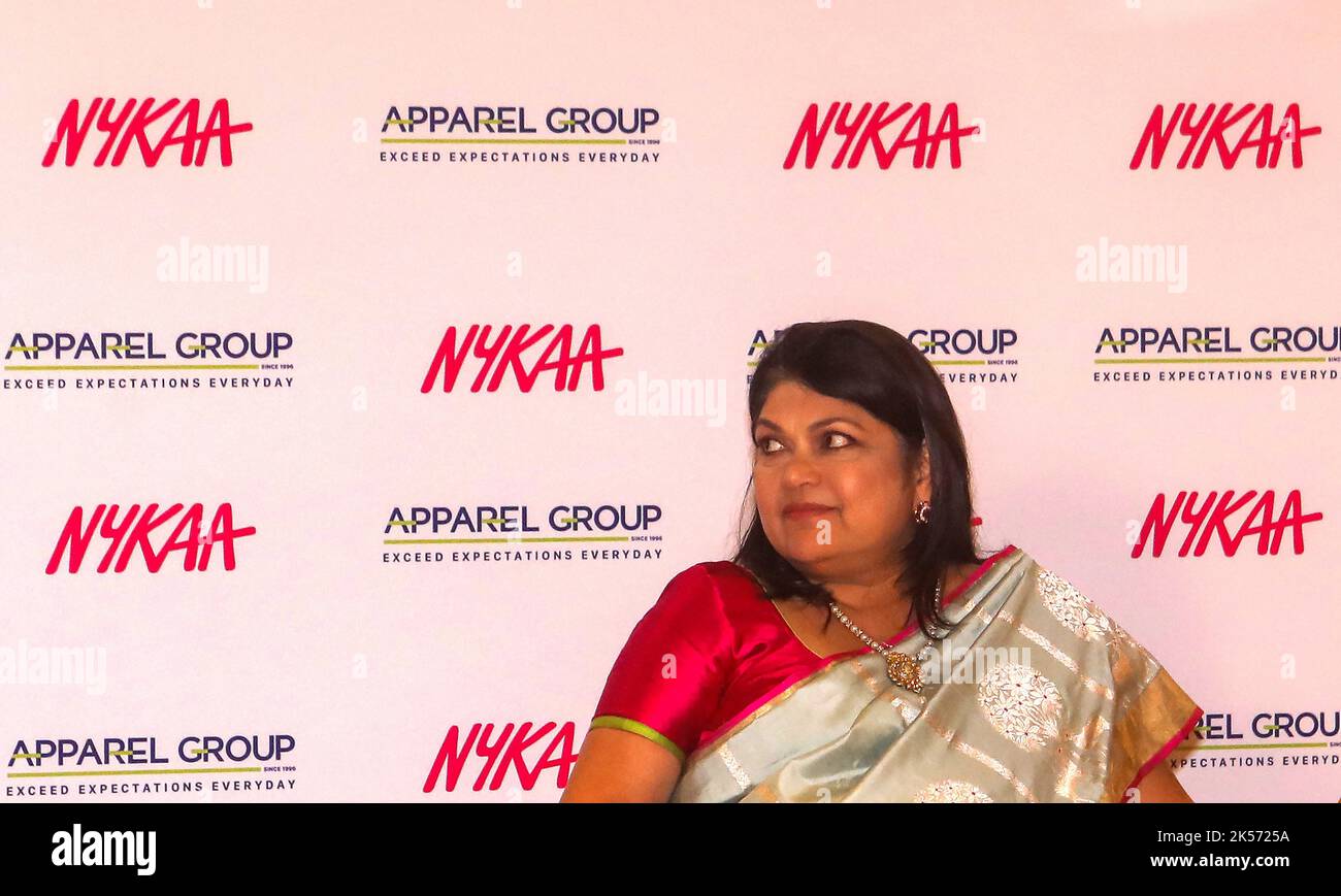 Mumbai, Maharashtra, India. 6th Oct, 2022. Falguni Nayar, founder and ...