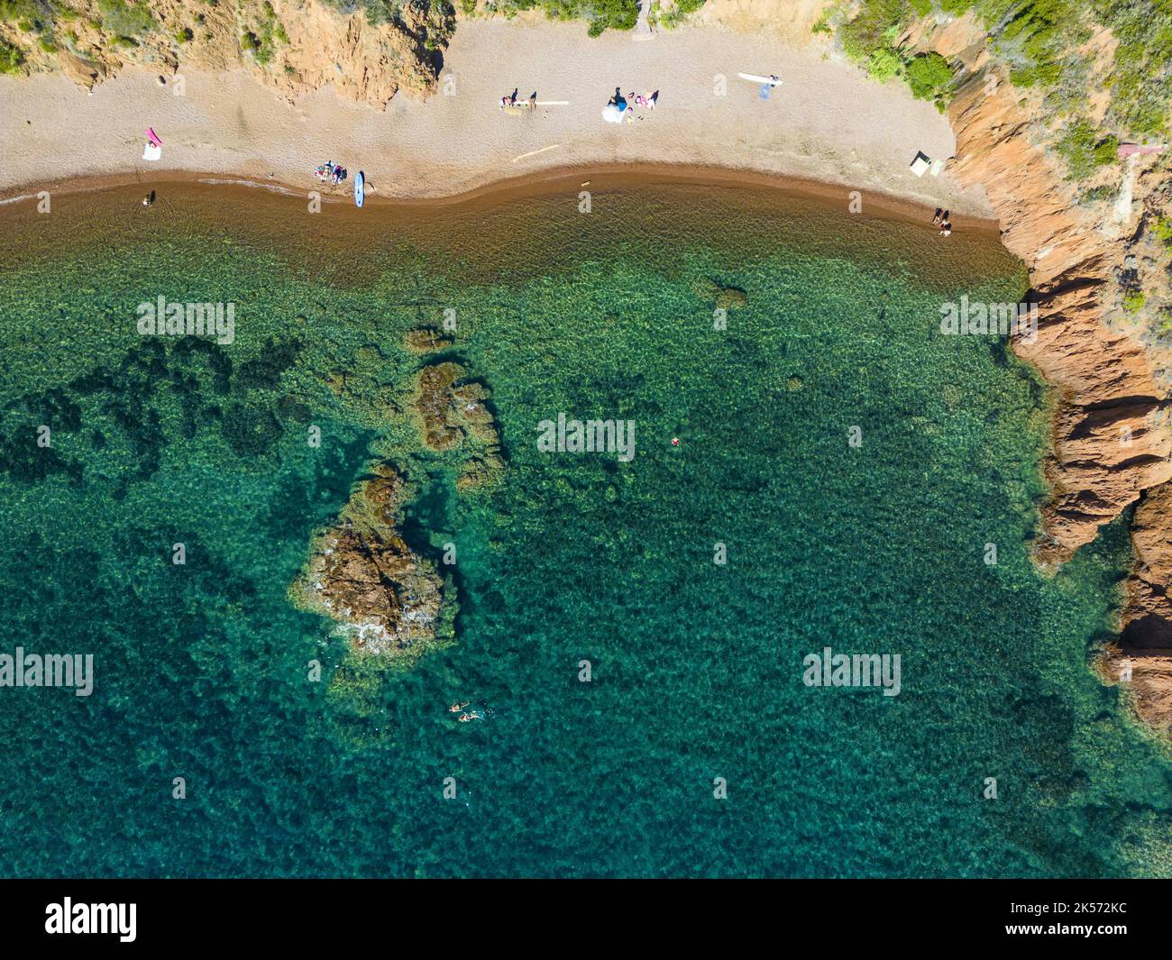 France, Var, Corniche de l'Esterel or corniche d'Or, Saint Raphael, Le ...