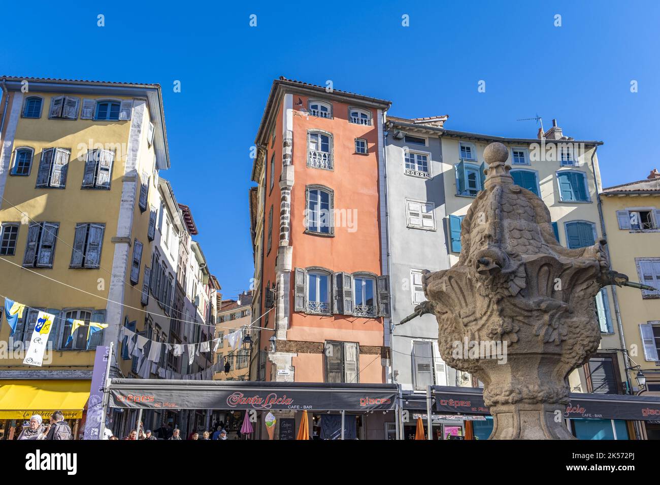 France, Haute Loire, Le Puy en Velay, a stop on el Camino de Santiago ...