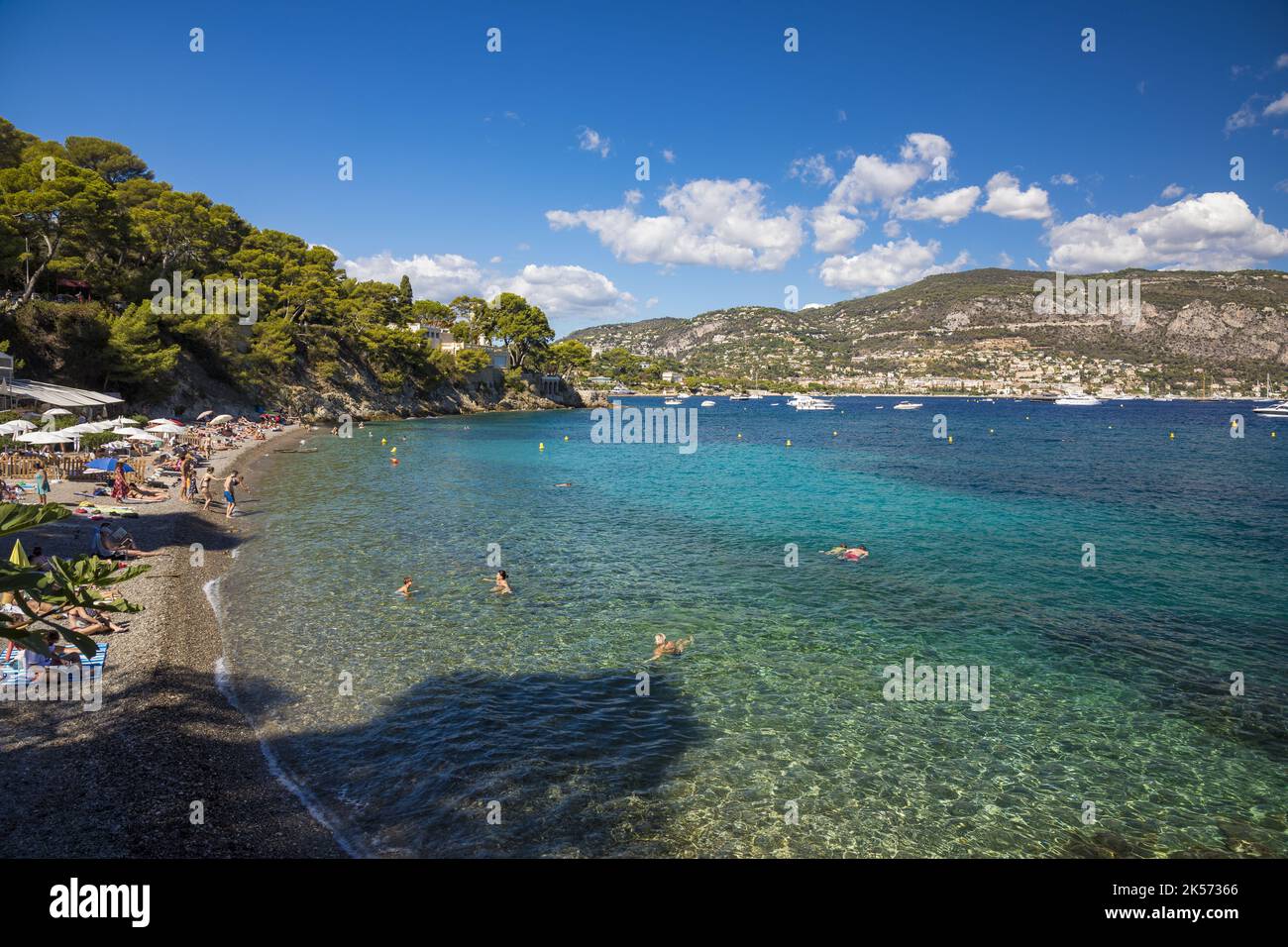 France, Alpes-Maritimes, Saint Jean Cap Ferrat, la Paloma beach Stock ...