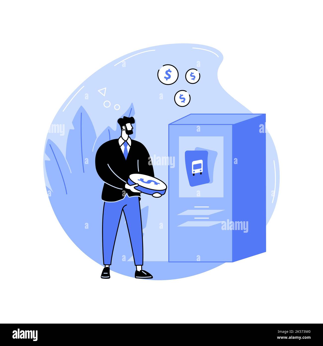 Ticket machine isolated cartoon vector illustrations Stock Vector Image ...