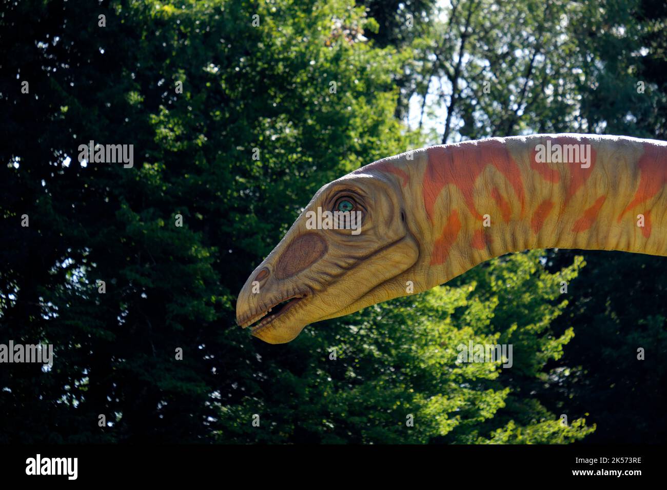 France, Doubs, Charbonnieres les Sapins, Dino Zoo, prehistoric park ...