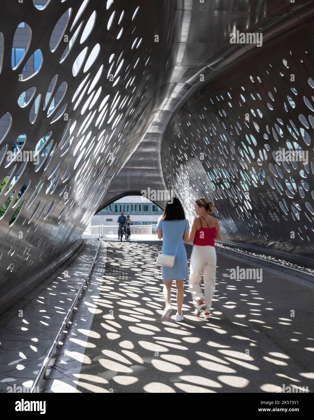 Belgium, Flanders, Antwerp, docks area, Parkbrug bridge Stock Photo - Alamy