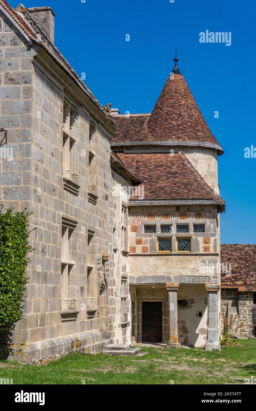 France, Creuse, Peyrat la Noniere, Mazeau castle Stock Photo - Alamy