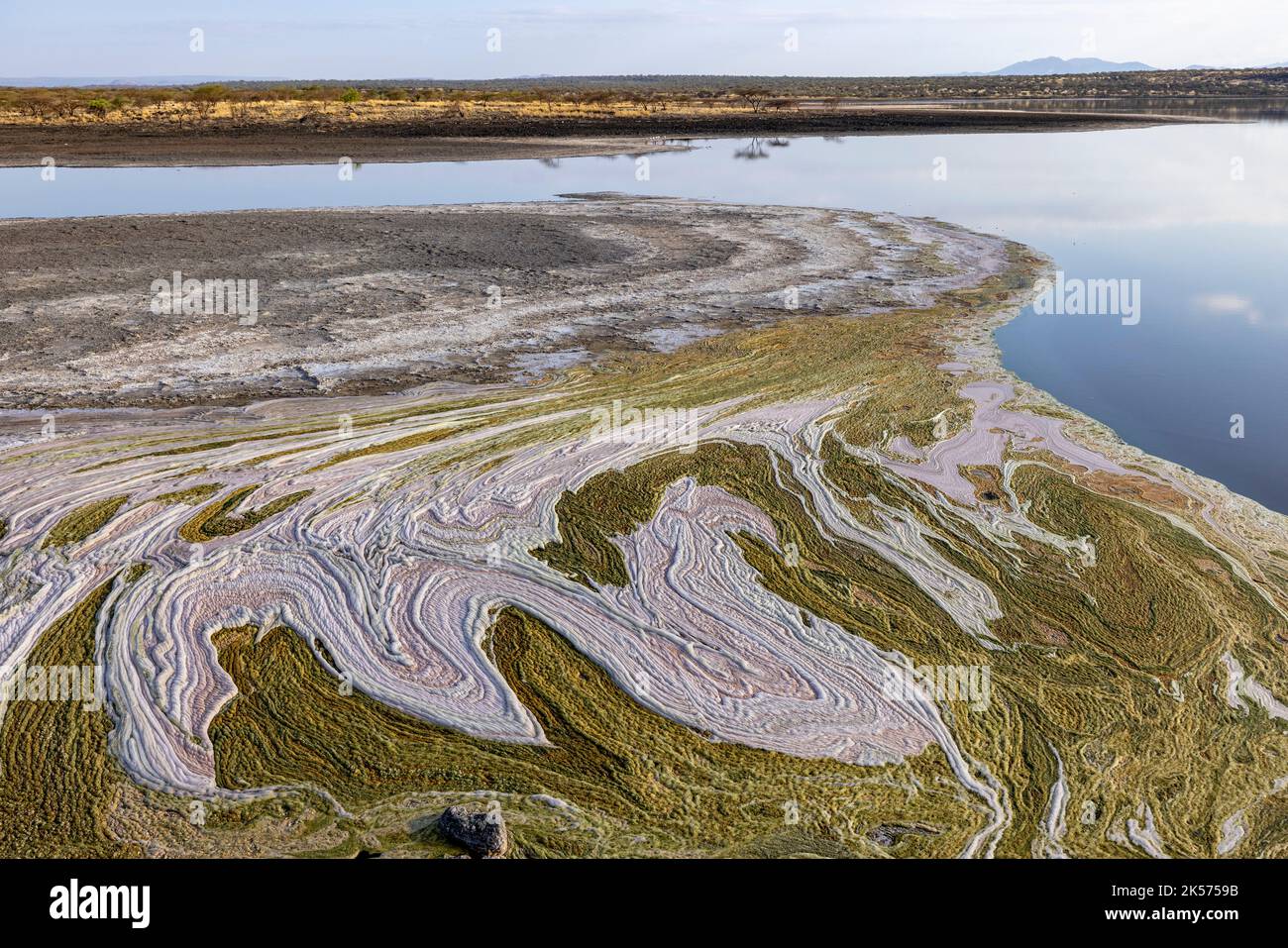 Kenya, lake Magadi, soda stretches Stock Photo - Alamy