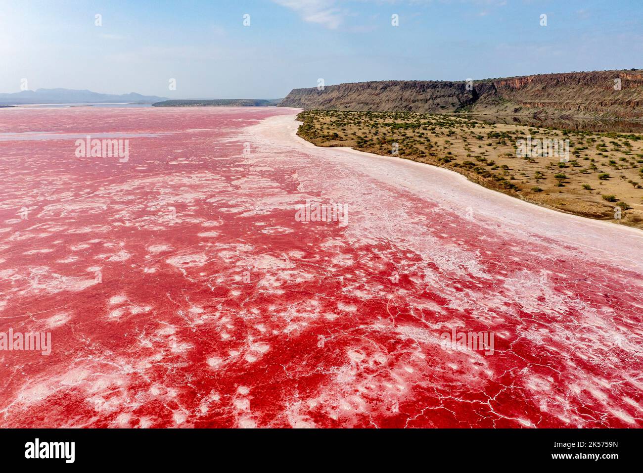 Kenya, lake Magadi, soda stretches Stock Photo - Alamy