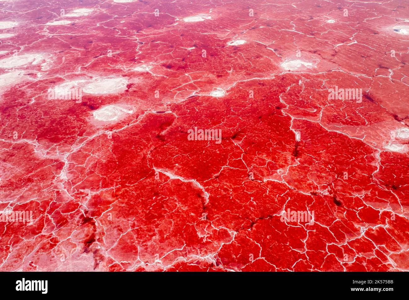 Kenya, lake Magadi, soda stretches in aerial view Stock Photo - Alamy