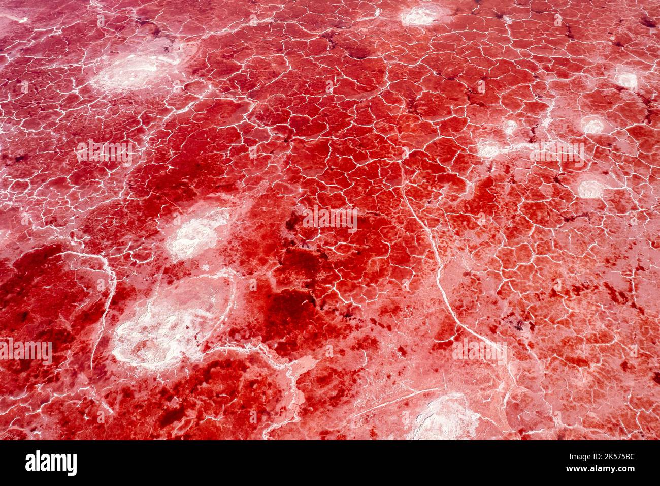 Kenya, lake Magadi, soda stretches in aerial view Stock Photo - Alamy