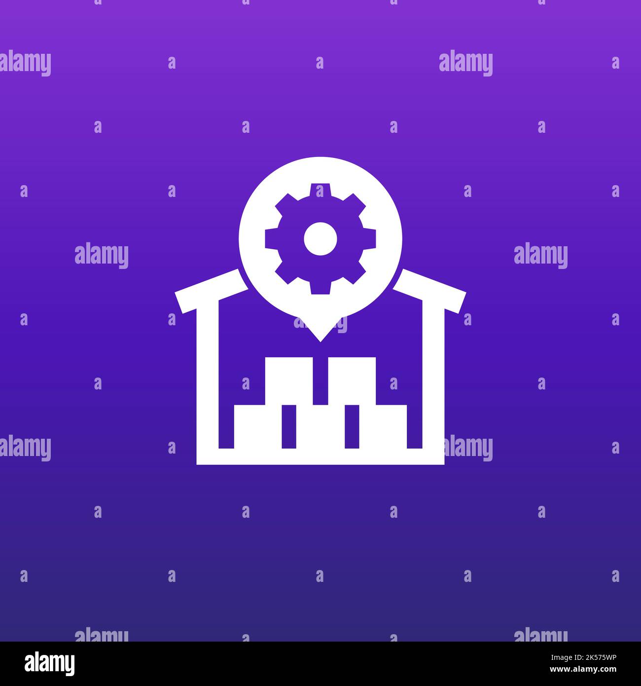 warehouse, distribution optimization icon, vector Stock Vector Image ...