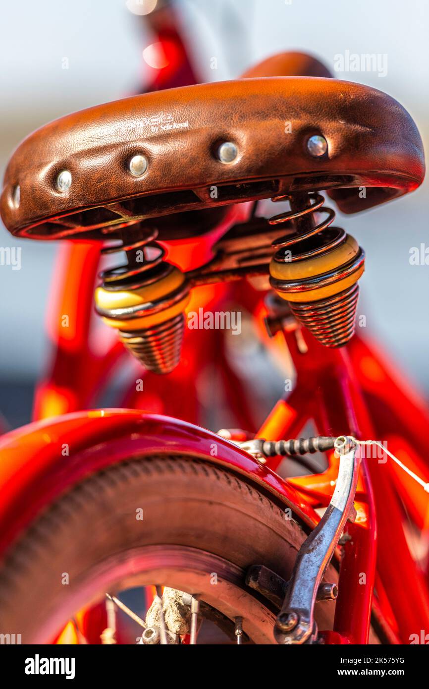 France, Somme, Baie de Somme, Saint-Valery-sur-Somme, Biclounes du Mini-Golf bike rental on the ...