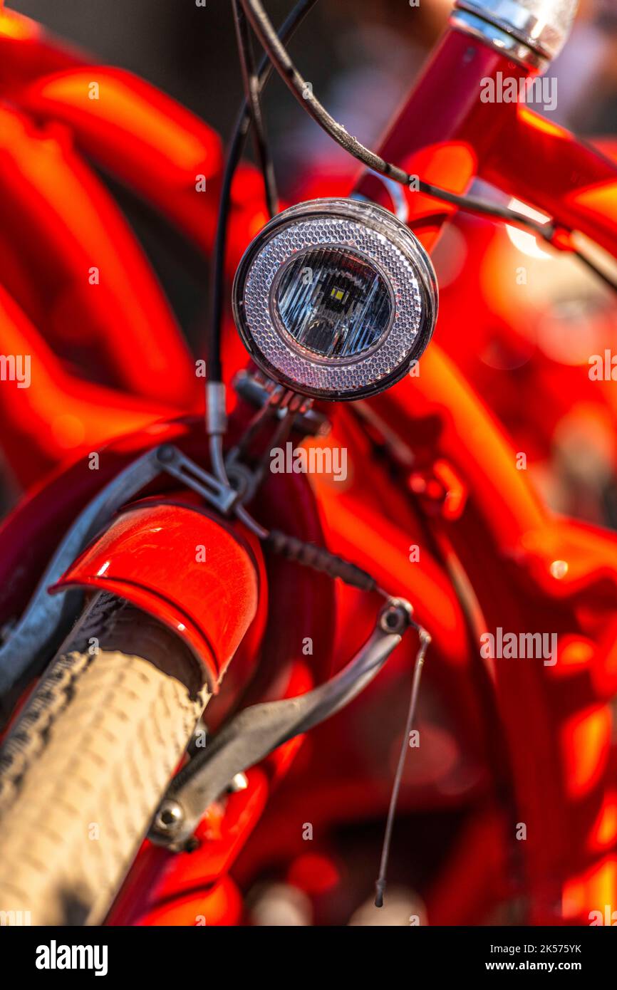 France, Somme, Baie de Somme, Saint-Valery-sur-Somme, Biclounes du Mini-Golf bike rental on the ...