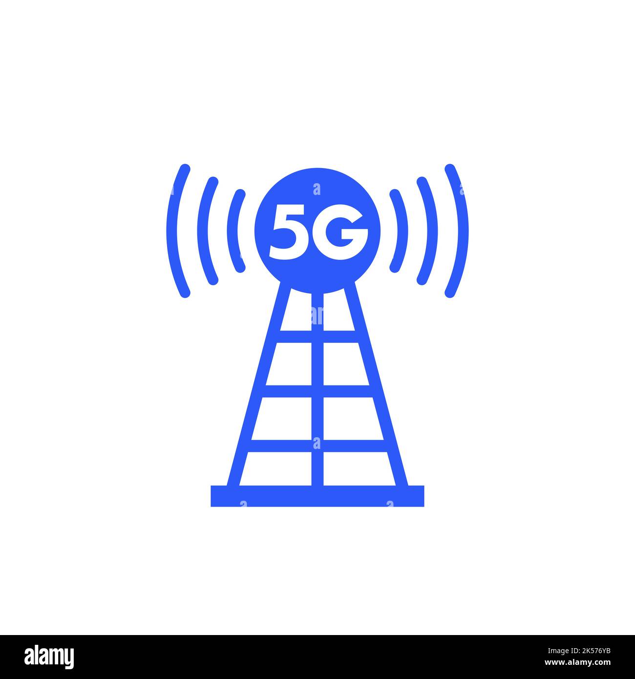 5G antenna tower, transmitter icon on white Stock Vector Image & Art - Alamy