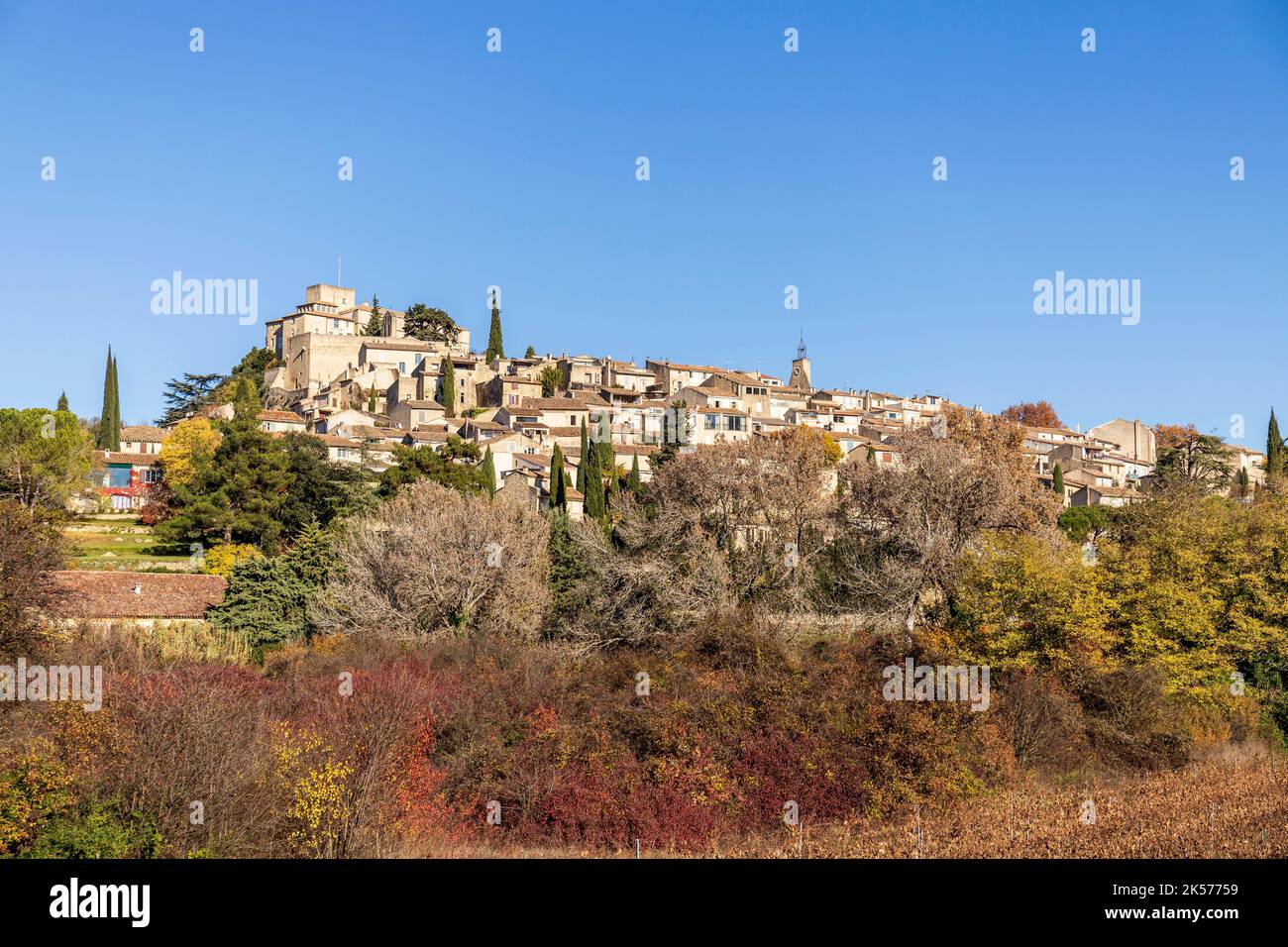 France, Vaucluse, Luberon Regional Natural Park, Ansouis, labeled The ...