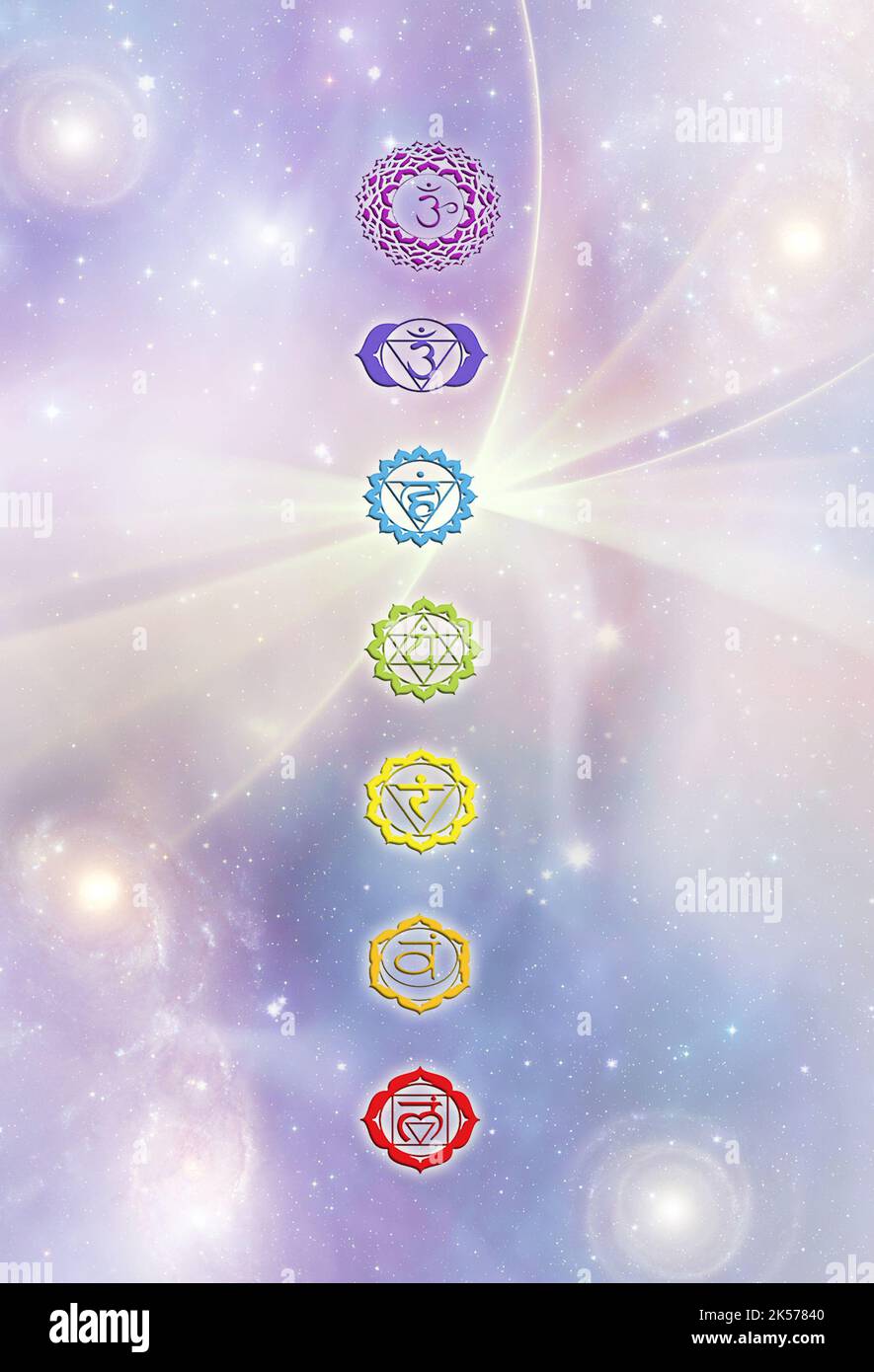 abstract mystic mystical magic fantasy background in pastel colors and ...