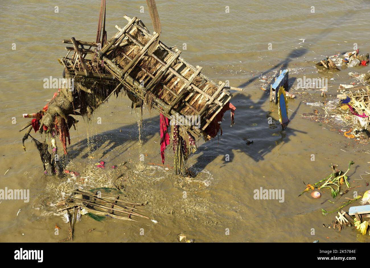 Guwahati, Guwahati, India. 6th Oct, 2022. An excavator being used to ...