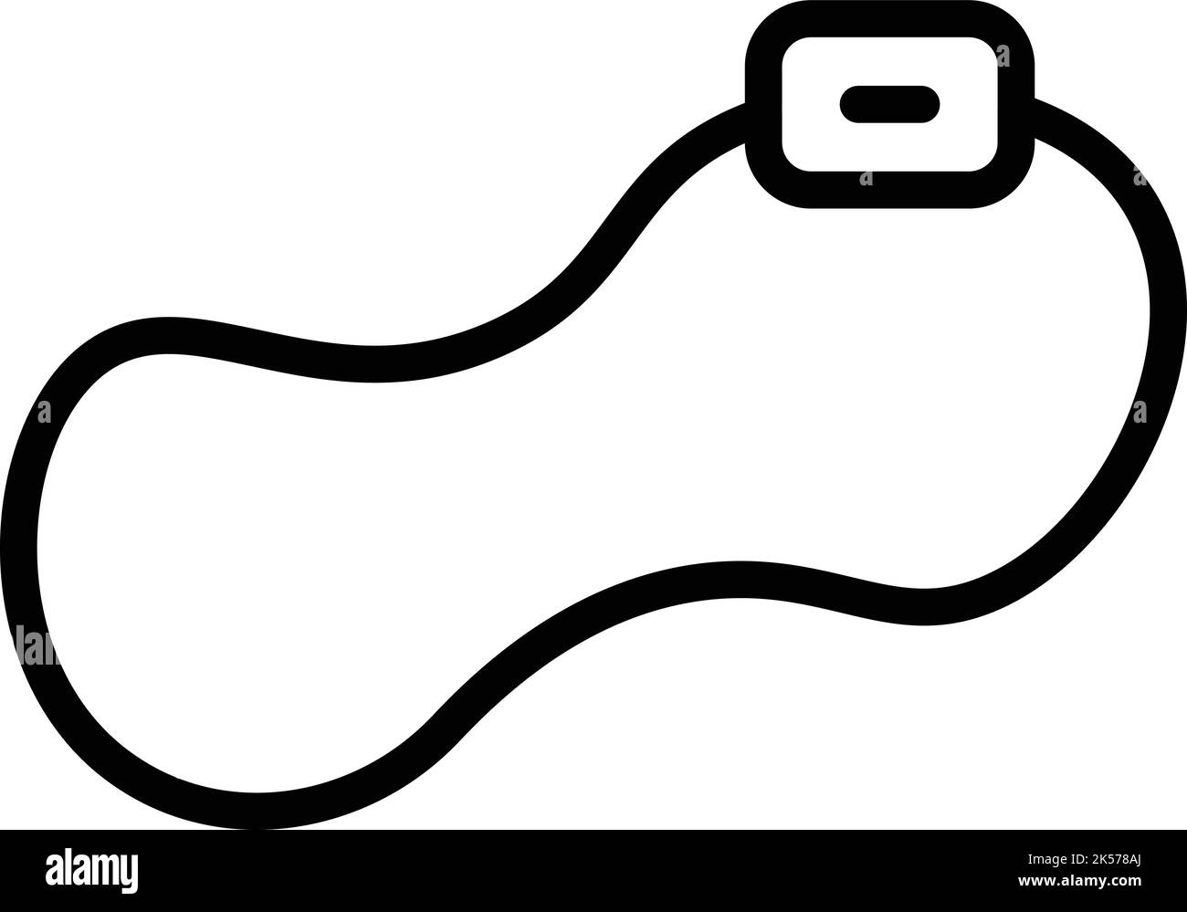 Bicycle locker icon outline vector. Rack station. Park cycle Stock ...