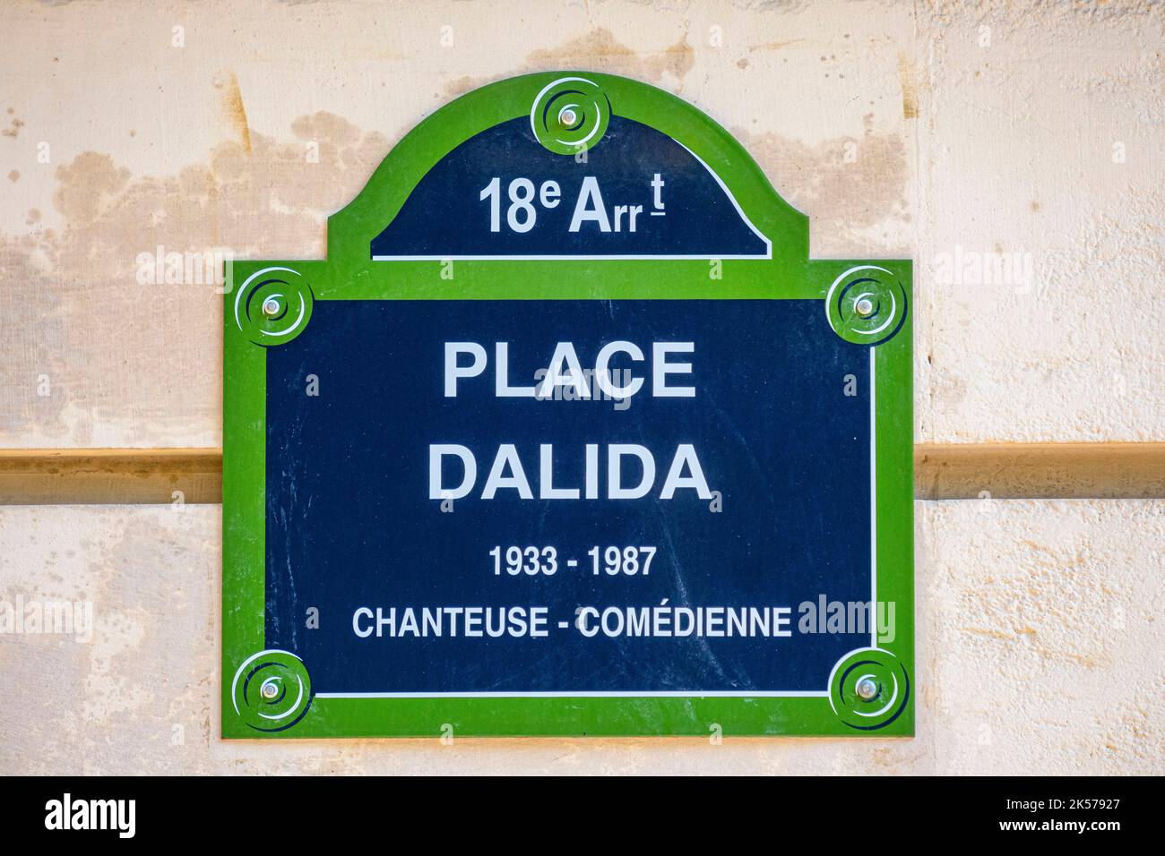 France, Paris, Montmartre district, place Dalida Stock Photo - Alamy