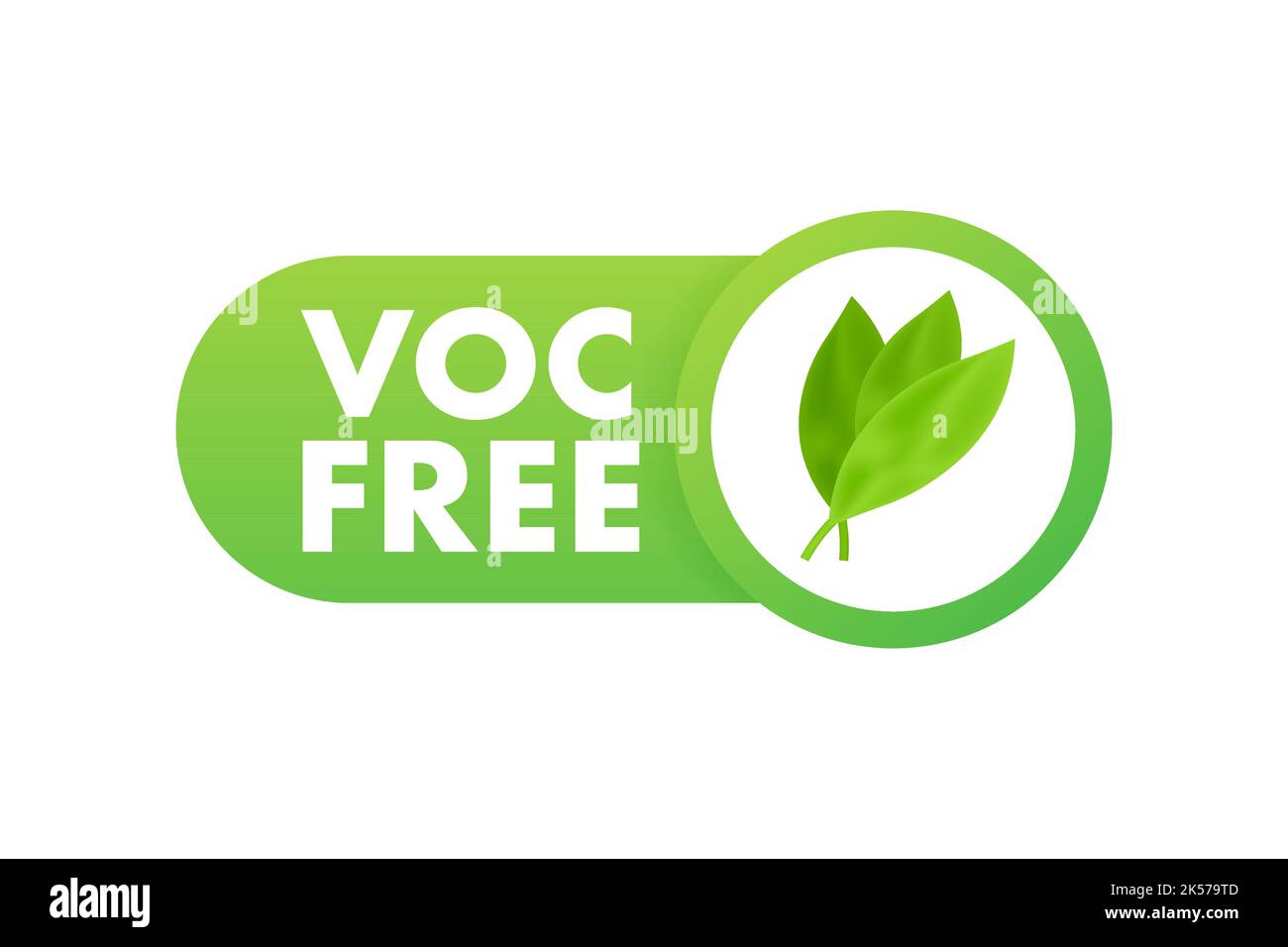 Voc Free Volatile Organic Compounds Free Abstract Vector Stock