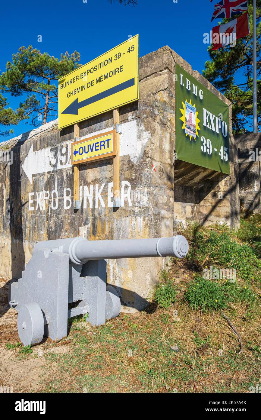 France, Morbihan, Plouharnel, Bego bunker converted into a historical ...